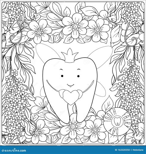 牙仙 矢量动画插图 向量例证 插画 包括有 逗人喜爱 健康 着色 医疗 房子 钉书匠 设计 163320350