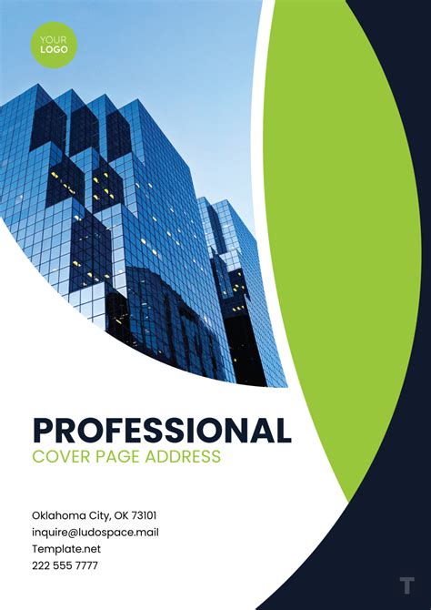 Free Professional Cover Page Address Template To Edit Online