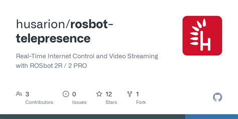 Github Husarionrosbot Telepresence Real Time Internet Control And