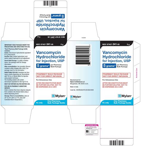 Vancomycin Hydrochloride For Injection Usp