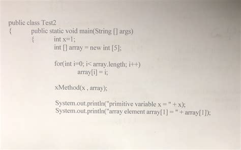 Solved Public Class Test2 Public Static Void Mainstring