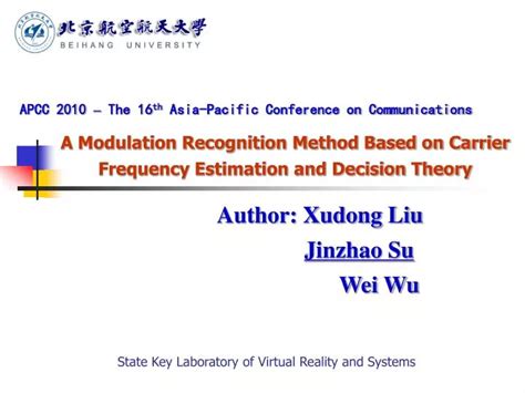 Ppt A Modulation Recognition Method Based On Carrier Frequency Estimation And Decision Theory