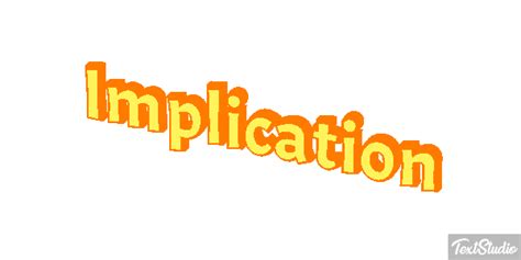 Implication Word Animated  Logo Designs