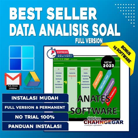 jual software anates 4 pro full version software data analisis butir