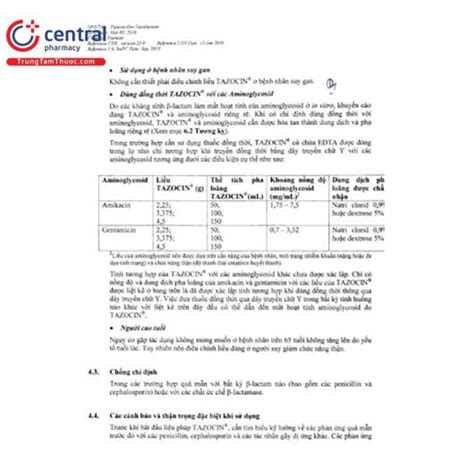 ChÍnh HÃng Thuốc Tazocin 45g Trị Nhiễm Trùng đa Khuẩn