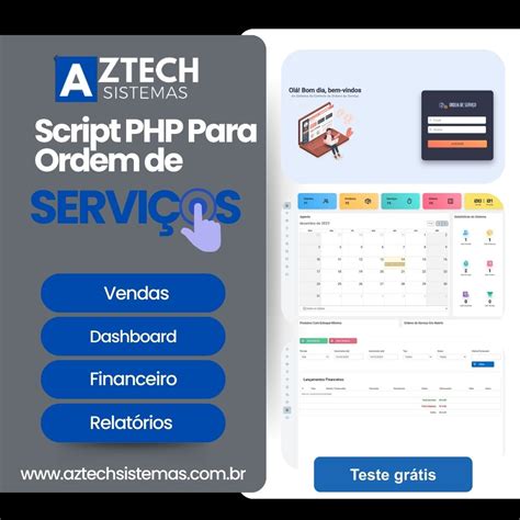 Sistema Script Php Ordem De Serviço Assistência Técnica Aztech