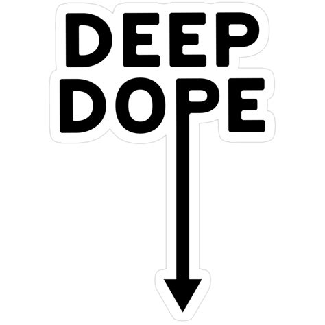 Black Deep Dope Logo Sticker In 2025 Custom Logo Design Logo Sticker