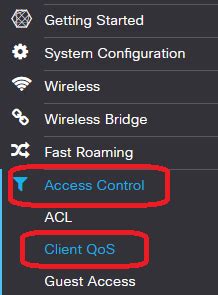 Configure Client QoS MAC Class Map On The WAP125 Or WAP581 Cisco
