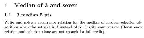 1 Median Of 3 And Seven 11 3 Median 5 Pts Write And