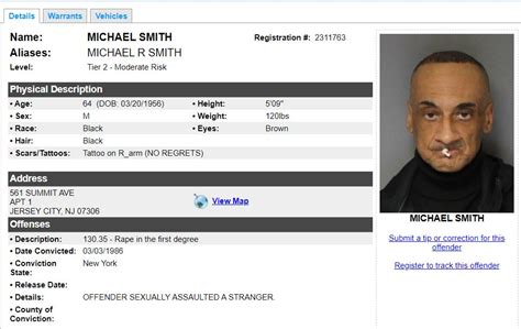 New Jersey Sex Offender Registry Inmatesearchinfo Com