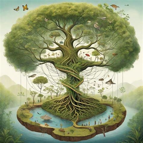 Premium Ai Image Tree Environment