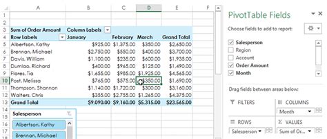 excel 2013 pivottables