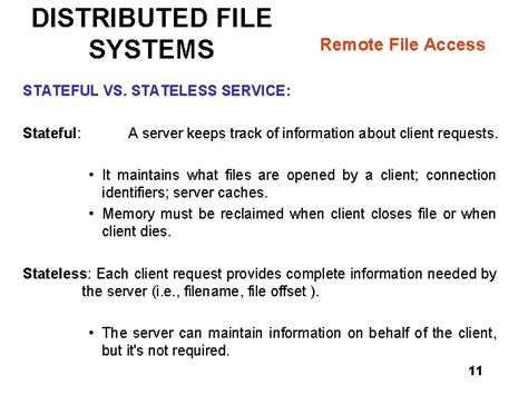Distributed File Systems Definitions A Distributed File System