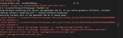 Flutter Error Execution Failed For Task Appcompileflutterbuilddebug