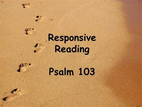Ppt Responsive Reading Psalm 103 Powerpoint Presentation Free