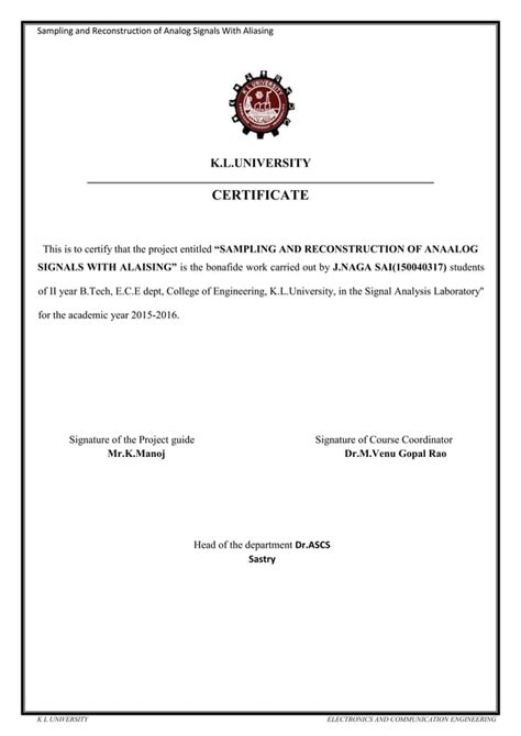 Sampling And Reconstruction Of Signal Using Aliasing Pdf Digital