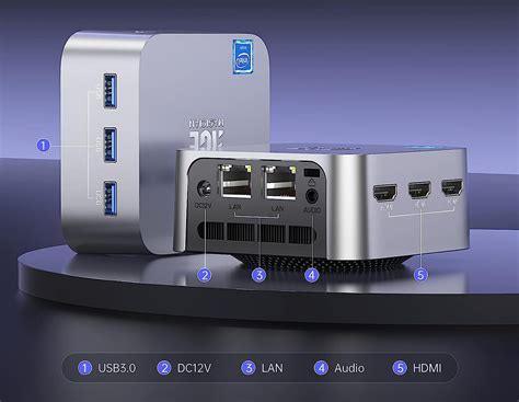 ACEMAGICIAN T8PLUS Processor N95 Mini PC Comes With Three HDMI Ports Dual GbE CNX Software