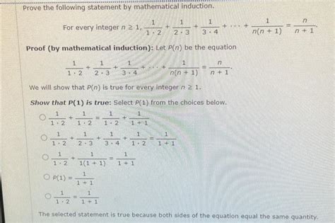 Solved Prove The Following Statement By Mathematical
