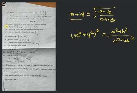 H Find The Minor Determinant And Cofactor Of 3 In The ∣∣ 24−1 −306 157