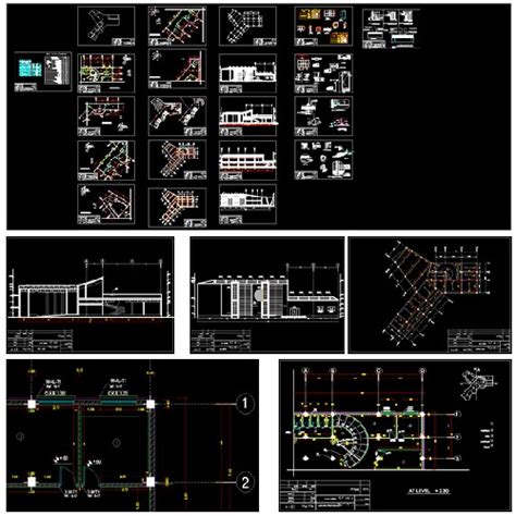 پلان مدرسه هشت کلاسه طراحی فنی شده کامل همراه پلان نما مقطع فاسازا