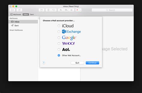 Email Setup Apple Mail Sol