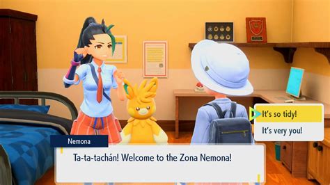 Pokémon Scarlet And Violet Nemona Dialogue On Schools Academy And Room