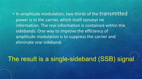 Single Sideband Modulationpptx