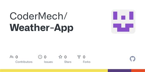 GitHub CoderMech Weather App