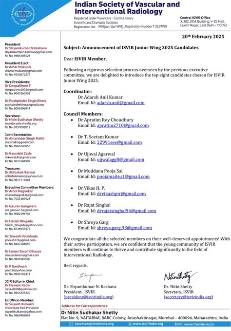 Isvir Isvirjw2025 Interventionalradiology Collaboration Adarsh Anil Kumar 19 Comments