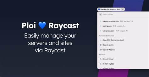 Github Ploiploi Raycast Official Ploi Raycast Extension