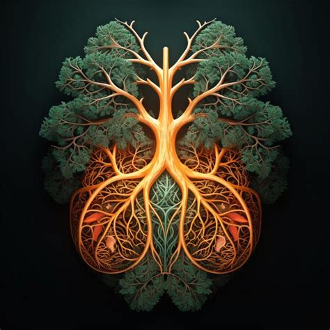 Premium AI Image A Tree With Roots Is In The Shape Of A Heart