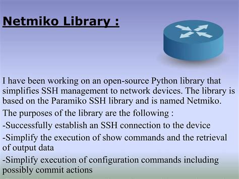 Netmiko Library Ppt