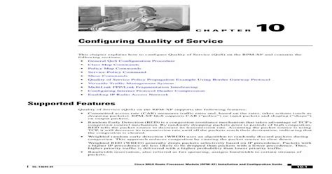 Pdf Configuring Quality Of Service €¦ · Chapter 10 1 Cisco Mgx Route Processor