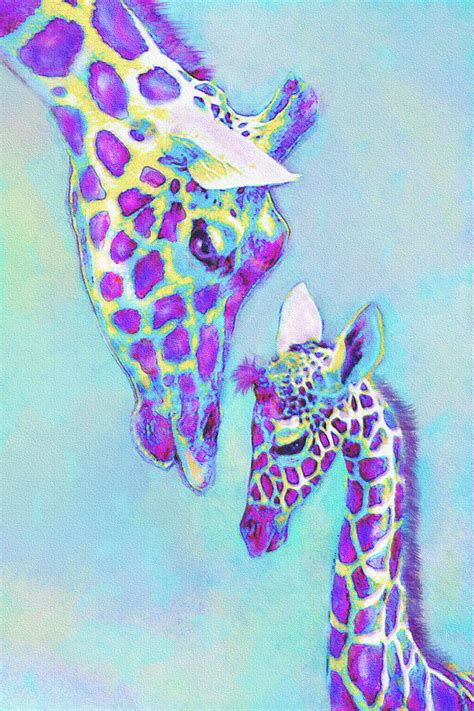 Purple Giraffe Print