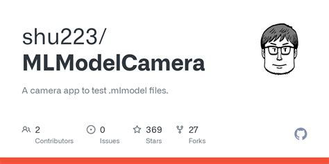 Github Shu223 Mlmodelcamera A Camera App To Test Mlmodel Files