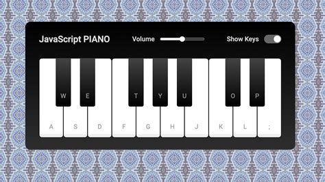 Github Mtapirinaplayablepianojavascript Playable Piano In Html
