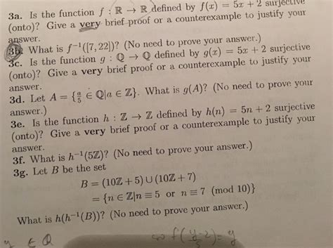 Solved Is The Function F R Rightarrow R Defined By Fx