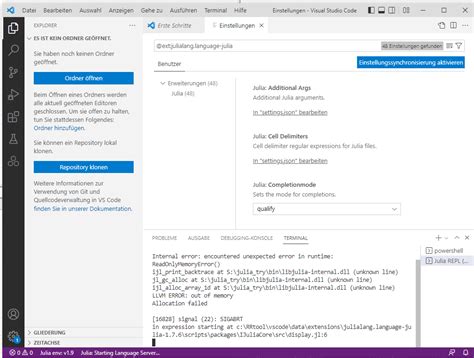 Crash With Julia On Ryzen CPUs Issue Julia Vscode Julia Vscode GitHub