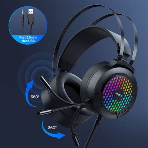 Jual Headset Gaming Robot Rh G30 Shopee Indonesia