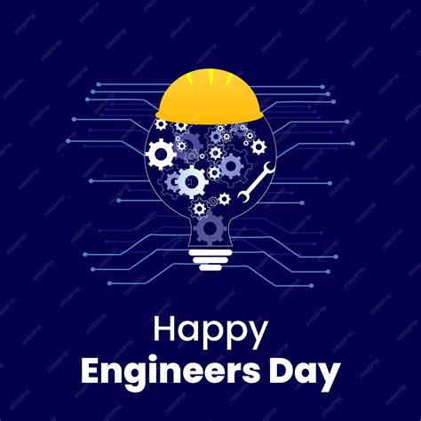 Feliz Día De Los Ingenieros Tarjeta De Felicitación Con Ilustración