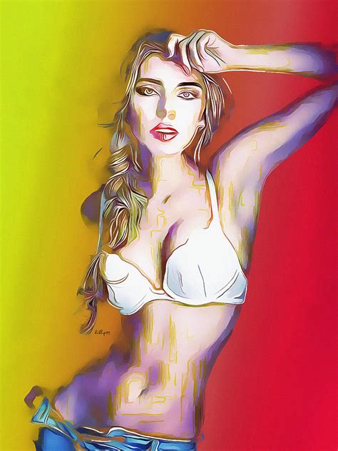 Sexy Girl 5 Painting By Nenad Vasic Fine Art America