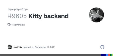 Kitty Backend · Issue 9605 · Mpv Playermpv · Github