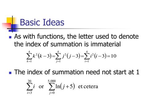 PPT Summation Notation PowerPoint Presentation Free Download ID 1281770