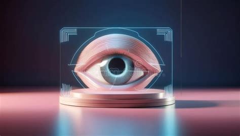 Consumer Future And Technology Concepts Biometric Security System Futuristic Retina Scan