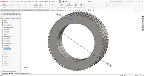helical gear flat teeth grabcad tutorials