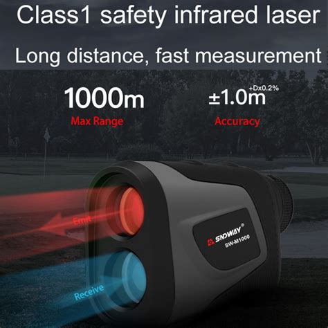 Sndway 골프 거리 측정기 빠른 초점 깃대 잠금 장치 6배율 지원 ±1미터 측정 거리 500미터 측정 거리 Kandf Concept