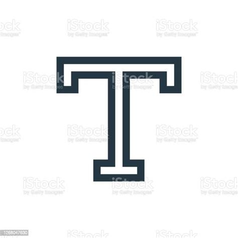 흰색 배경에서 격리된 텍스트 벡터 아이콘입니다 개요 웹 사이트 디자인 및 모바일 응용 프로그램 개발을위한 얇은 줄 텍스트 아이콘 얇은 줄 텍스트 개요 아이콘 벡터 그림입니다