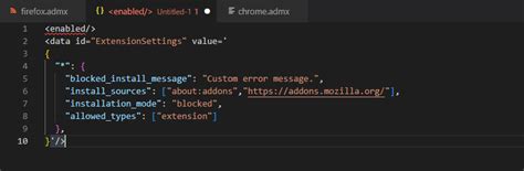 Firefox Extension Blockall R Intune