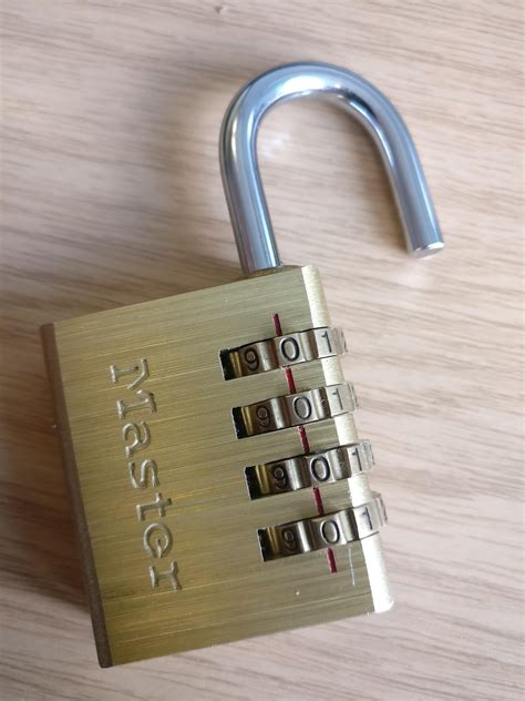 Master Combination Padlock Is Locked OPEN We Assume That Someone Has Accidentally Go This From