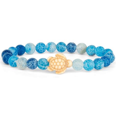 Thecabana Ca Fahlo Sea Turtle Tracking Bracelet Aqua Blue Thecabana Ca Shop The Latest